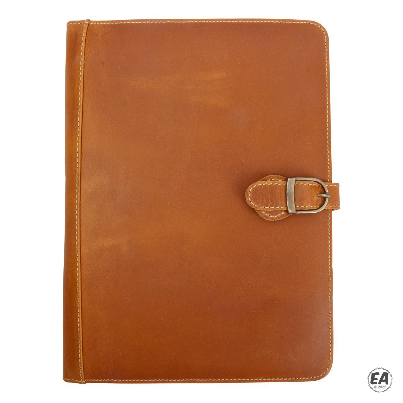Branded Lee Canyon Leather Meeting Folder/Media Holder | Promotional ...