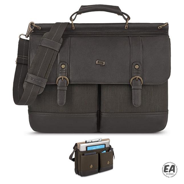 Customized Solo KL1021 Thompson Briefcase | Promotional Messenger ...