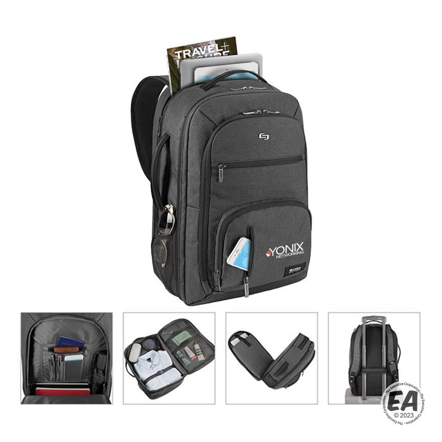 Promotional Solo Grand Travel TSA Backpack | Customized Laptop ...