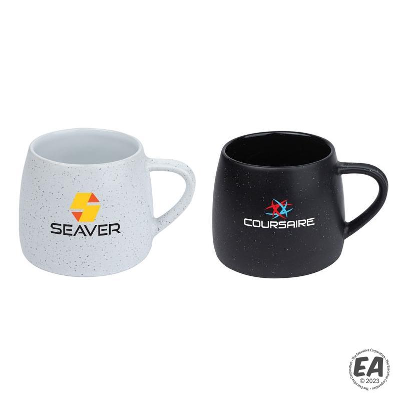 Customized Gambela 14 oz. Ceramic Mug | Promotional Deep Etched Ceramic ...