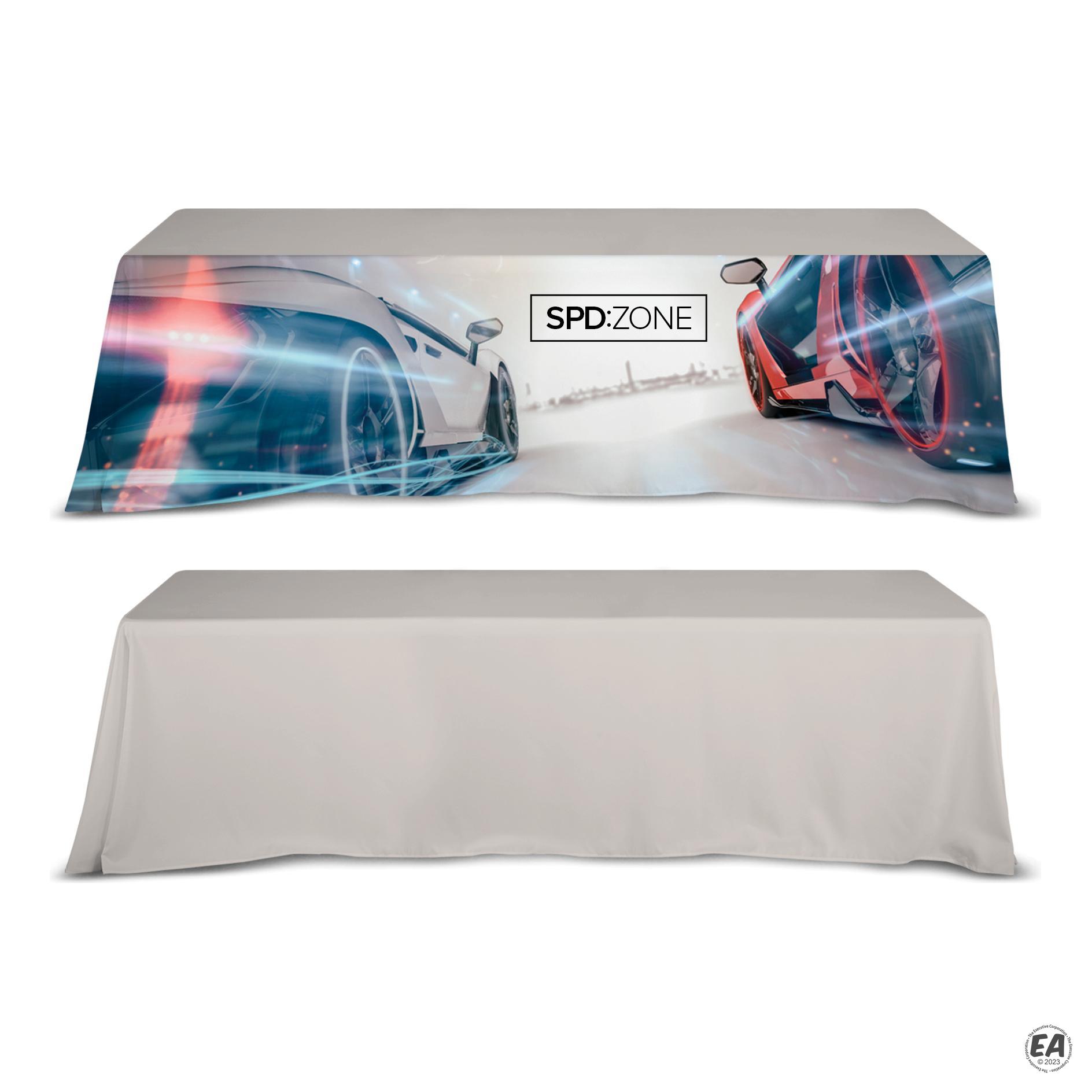 Promotional DisplaySplash 8FT Table Throw | Branded Tablecloths ...
