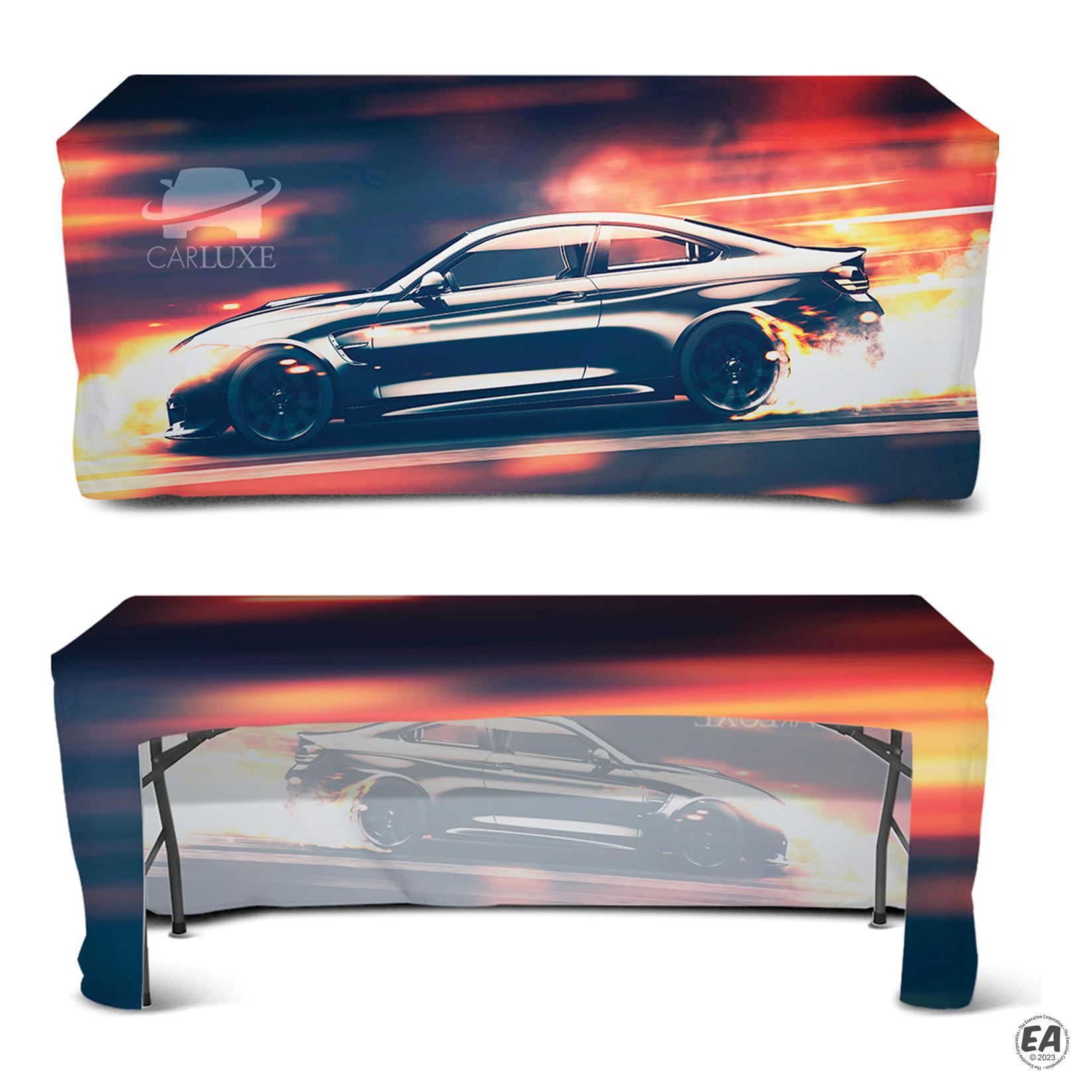 Promotional DisplaySplash 6FT Fitted Open Back Table Cover | Customized ...