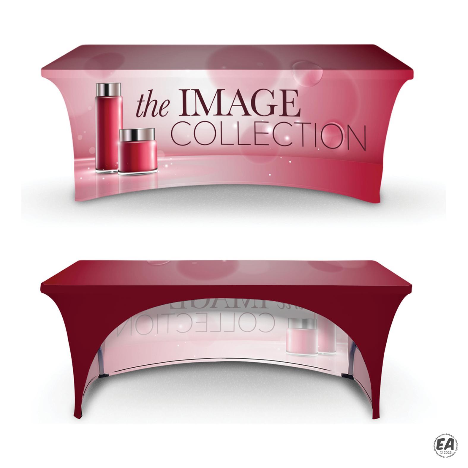 Promotional DisplaySplash 6FT Stretch Open Back Table Cover ...