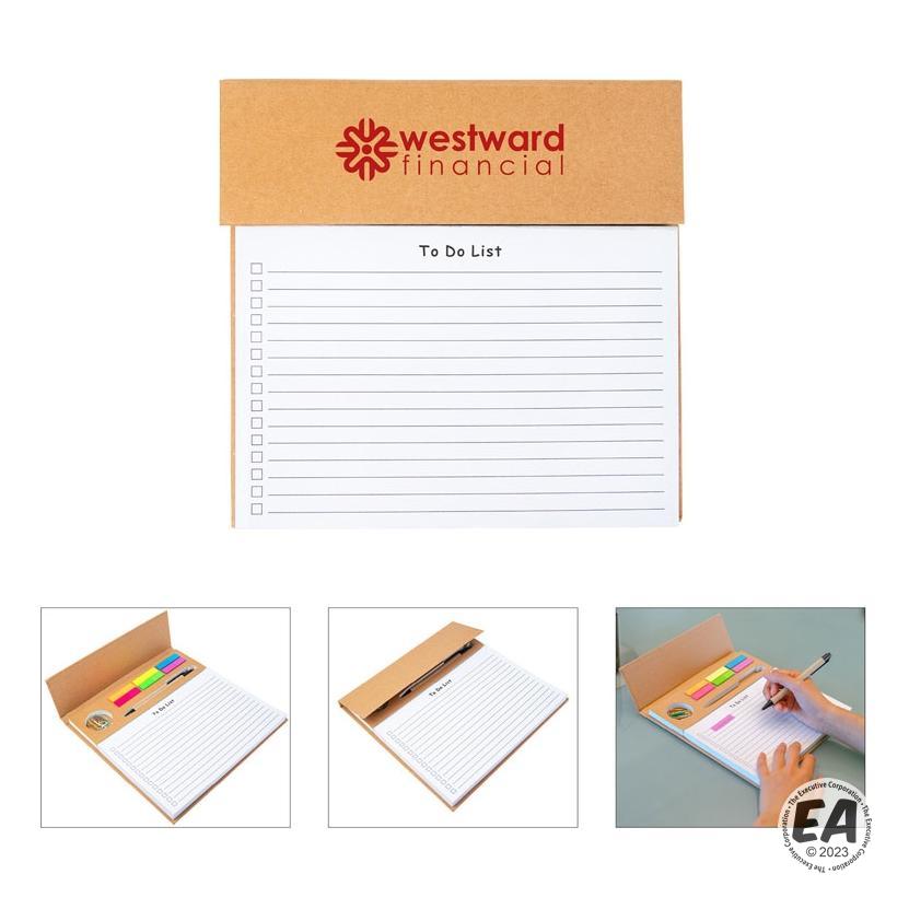 Branded Rogers Desktop Notepad & Organizer | Promotional Sticky ...