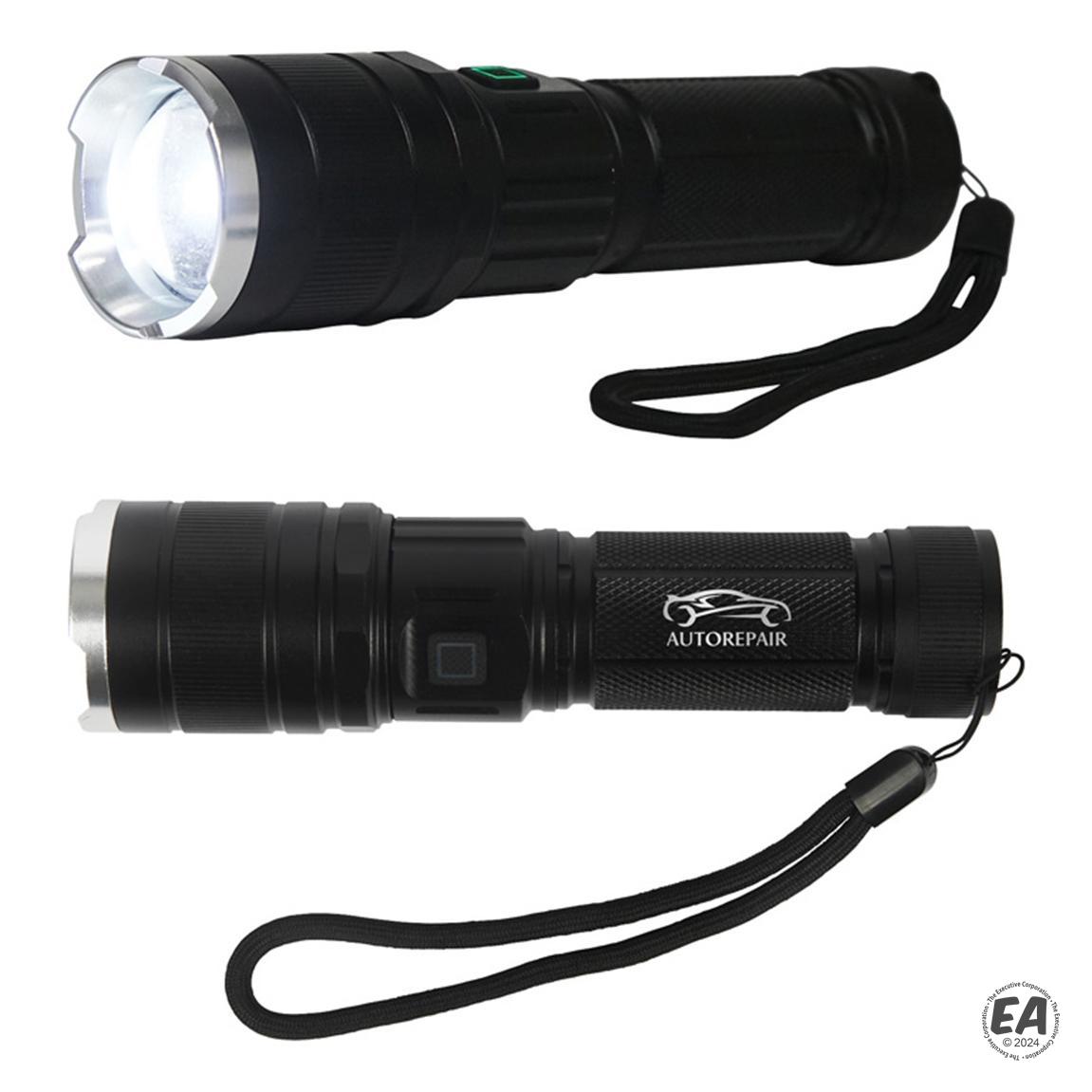 Promotional iCOOL Telluride Rechargeable 480-Lumen Aluminum Tactical ...