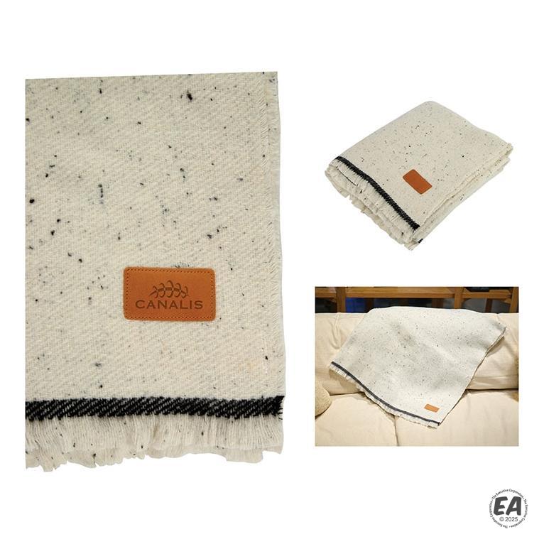 Branded La Cruces Woven Linework Throw Blanket | Promotional Blankets ...