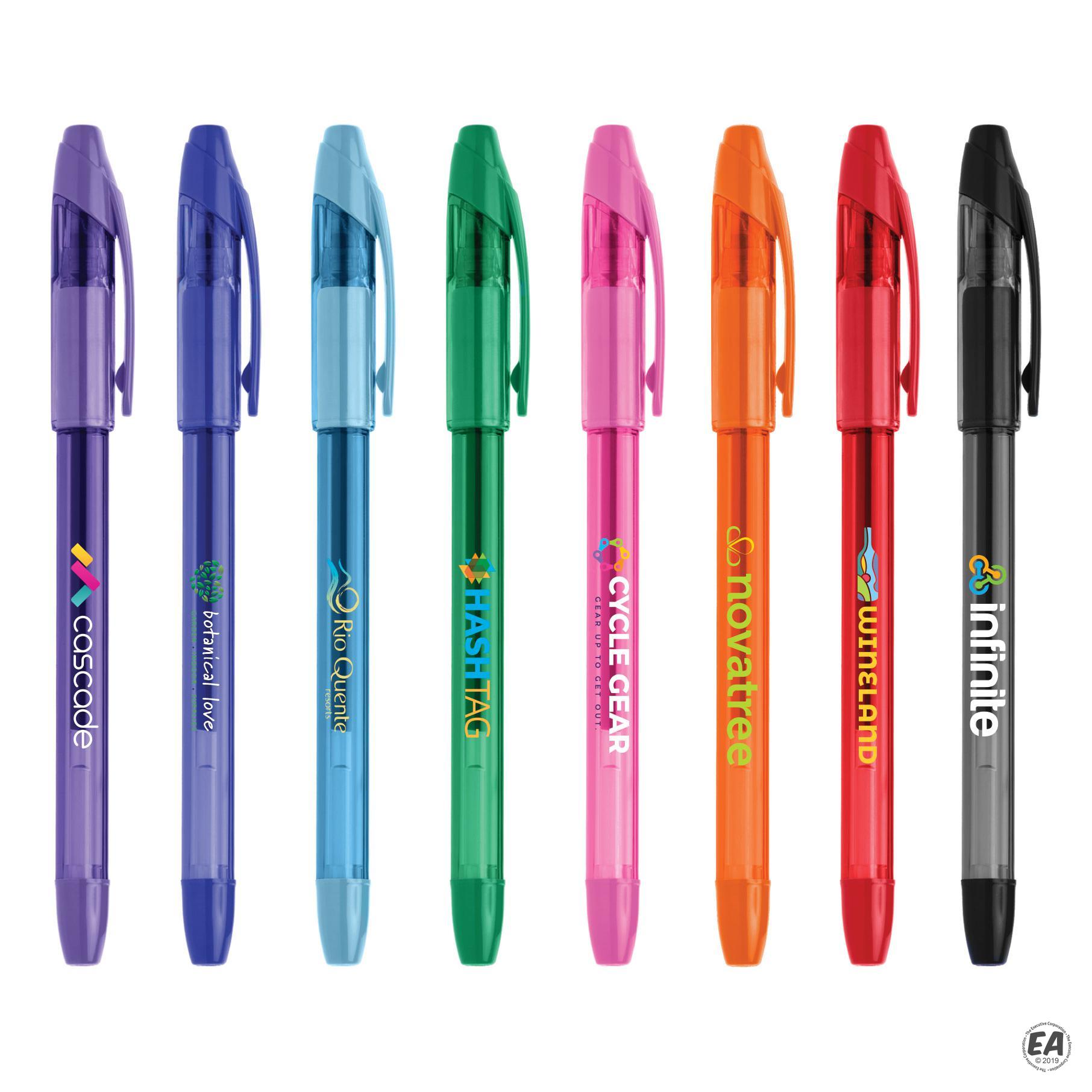 Promotional Spectrum Color Gel Pen | Branded Translucent Pens ...