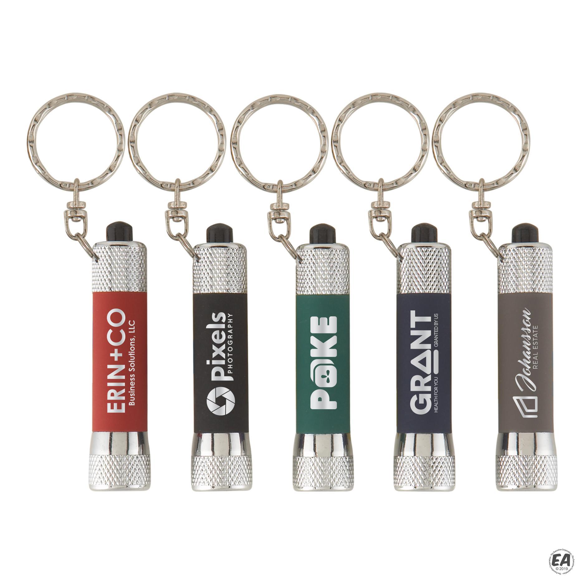 Promotional Chroma Softy LED Flashlight with Keyring | Branded LED ...