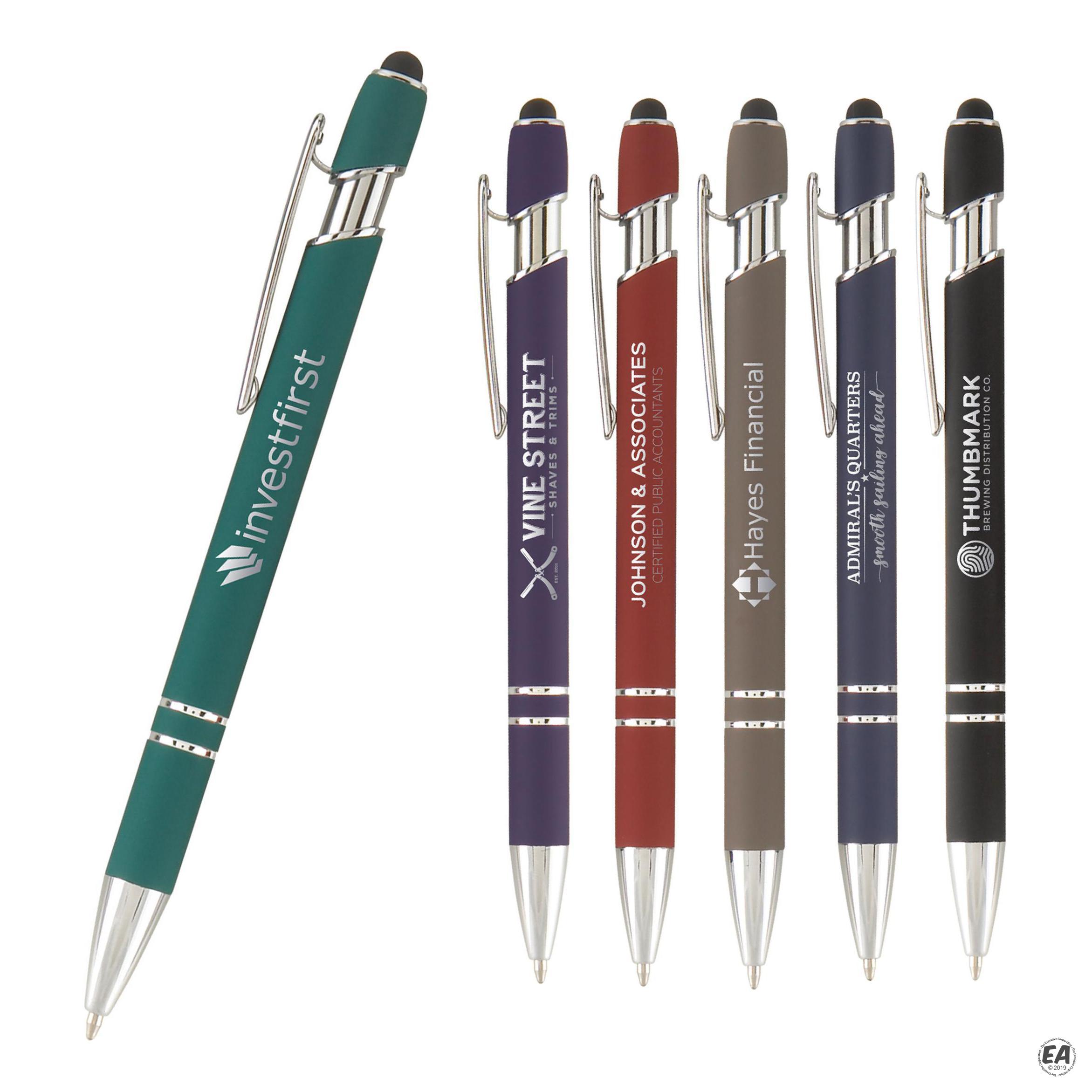 Customized Ellipse Softy Stylus Pen | Promotional Stylus Pens | Branded ...
