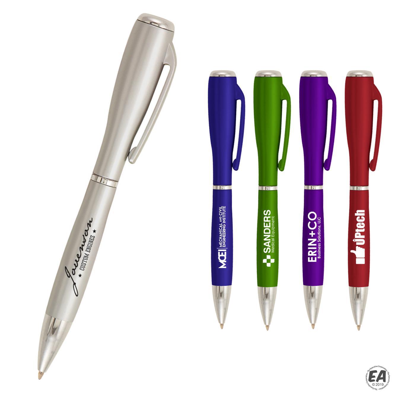 Customized Nova Metallic Flashlight Pen | Custom Light Pens ...