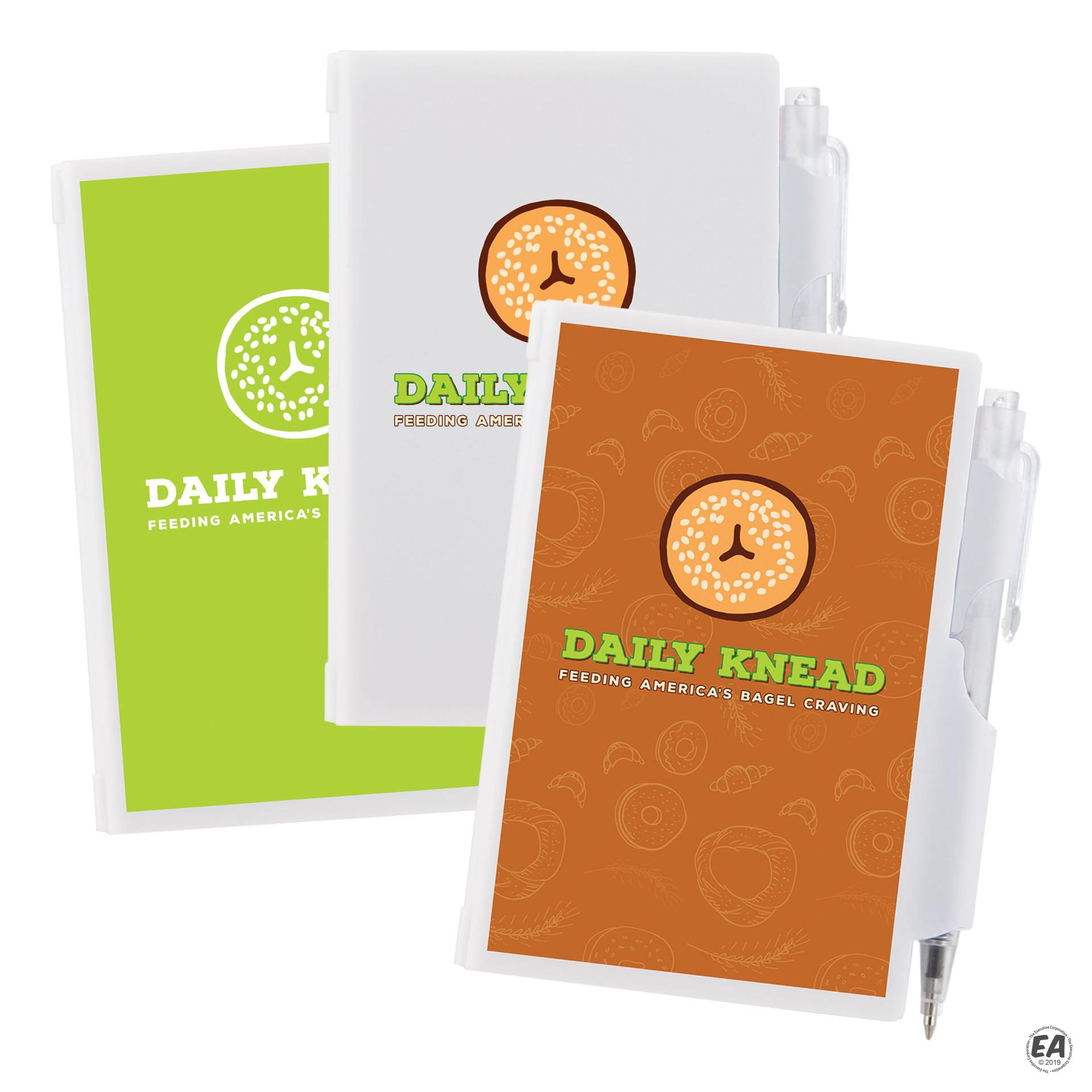 Promotional Plastic Note Pad with Pen | Custom Jotter Pads | Customized ...