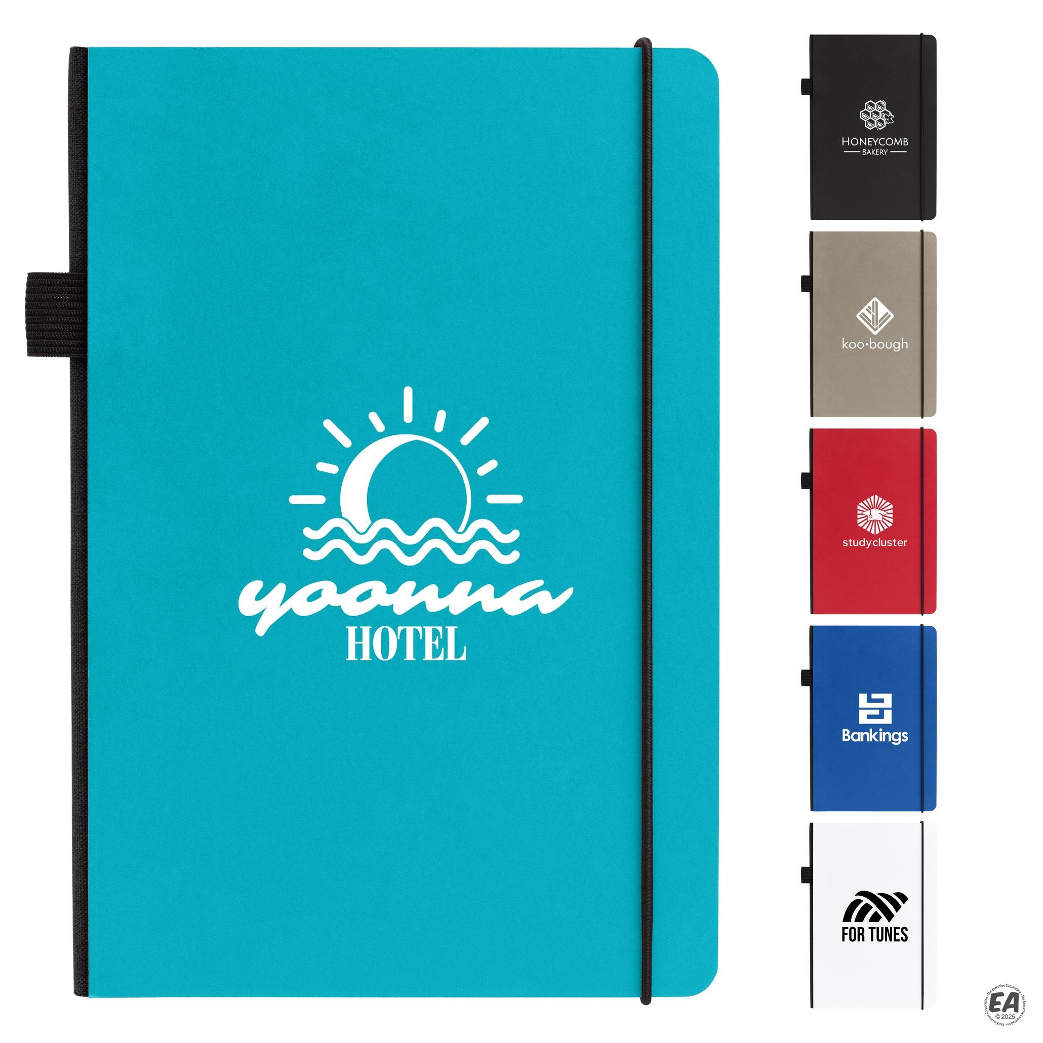 Branded Recycled Kraft Paper Cover Journal 5.9x8.3 | Promotional ...