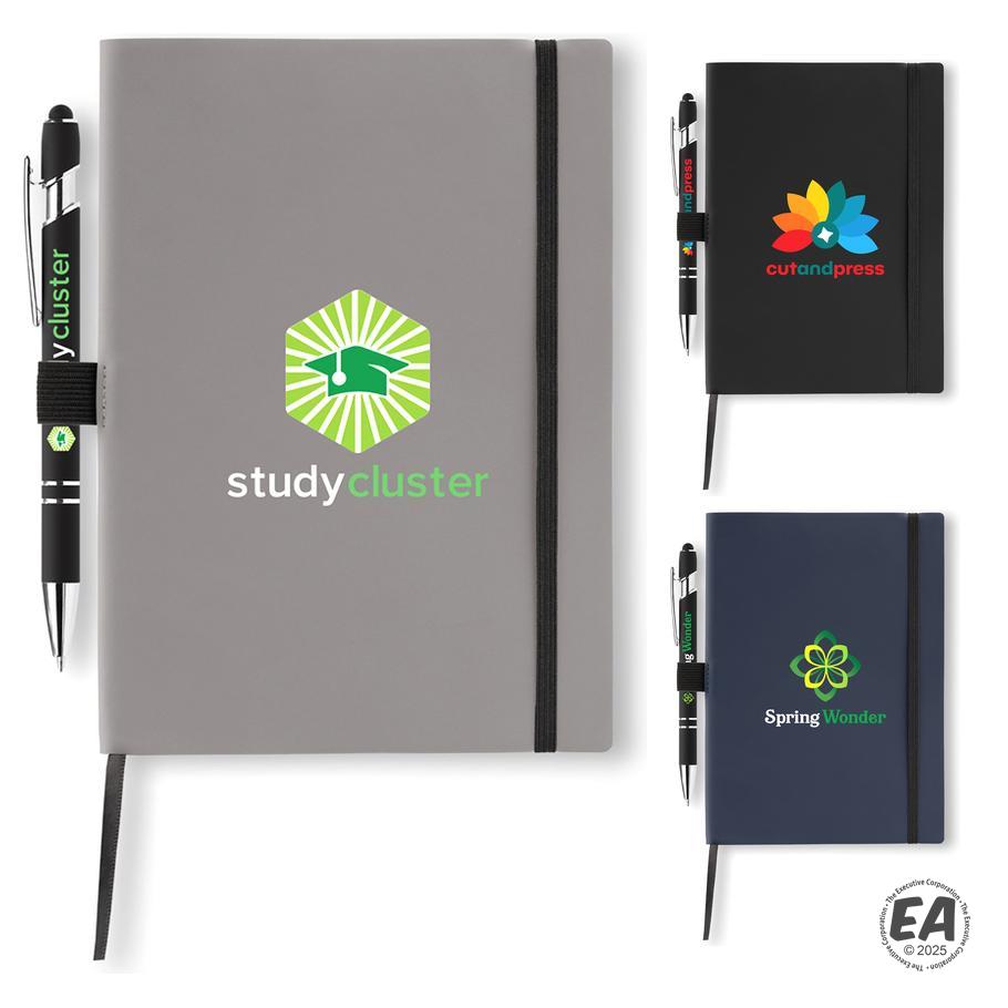 Customized Hemingway Recycled Soft Cover Journal & Pen Set 5.5x8.3 ...
