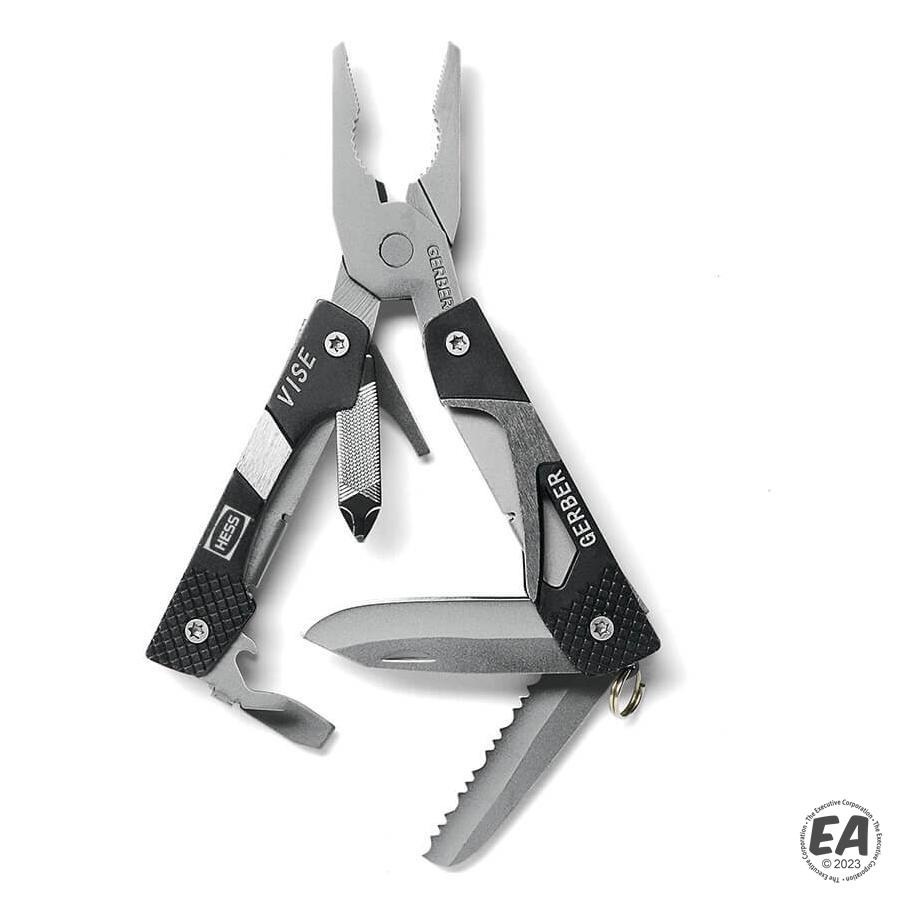 Branded Gerber Vise Mini Multi-Tool - Black | Promotional Multi Tools | Customized Gerber Vise ...