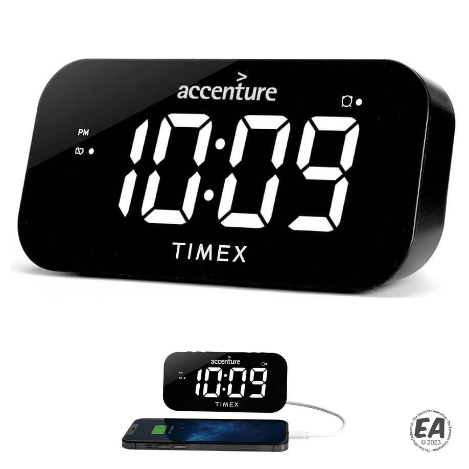 Customized Timex Dual Alarm Clock With Jumbo Display and Usb Charging ...