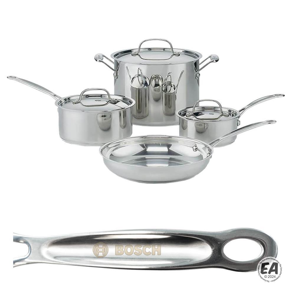 Customized Cuisinart 7 pcs Chef's Classic Stainless Cookware Set ...