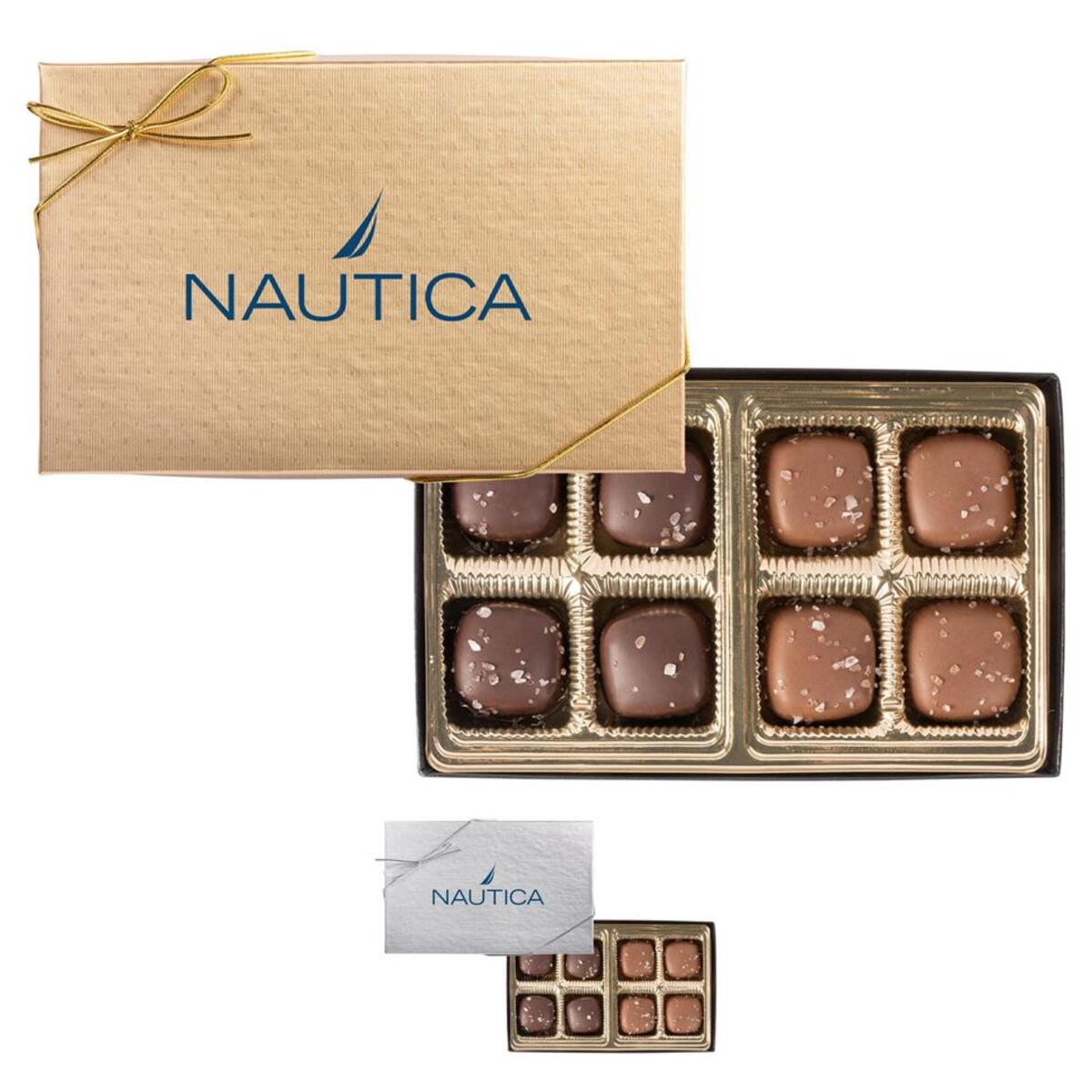 Customized Sea Salt Caramel Box: 8 Gourmet Caramels | Promotional Food ...