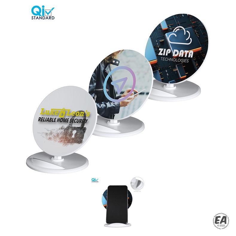 Custom Satellite 10W Wireless Charging Stand - Round | Promotional ...
