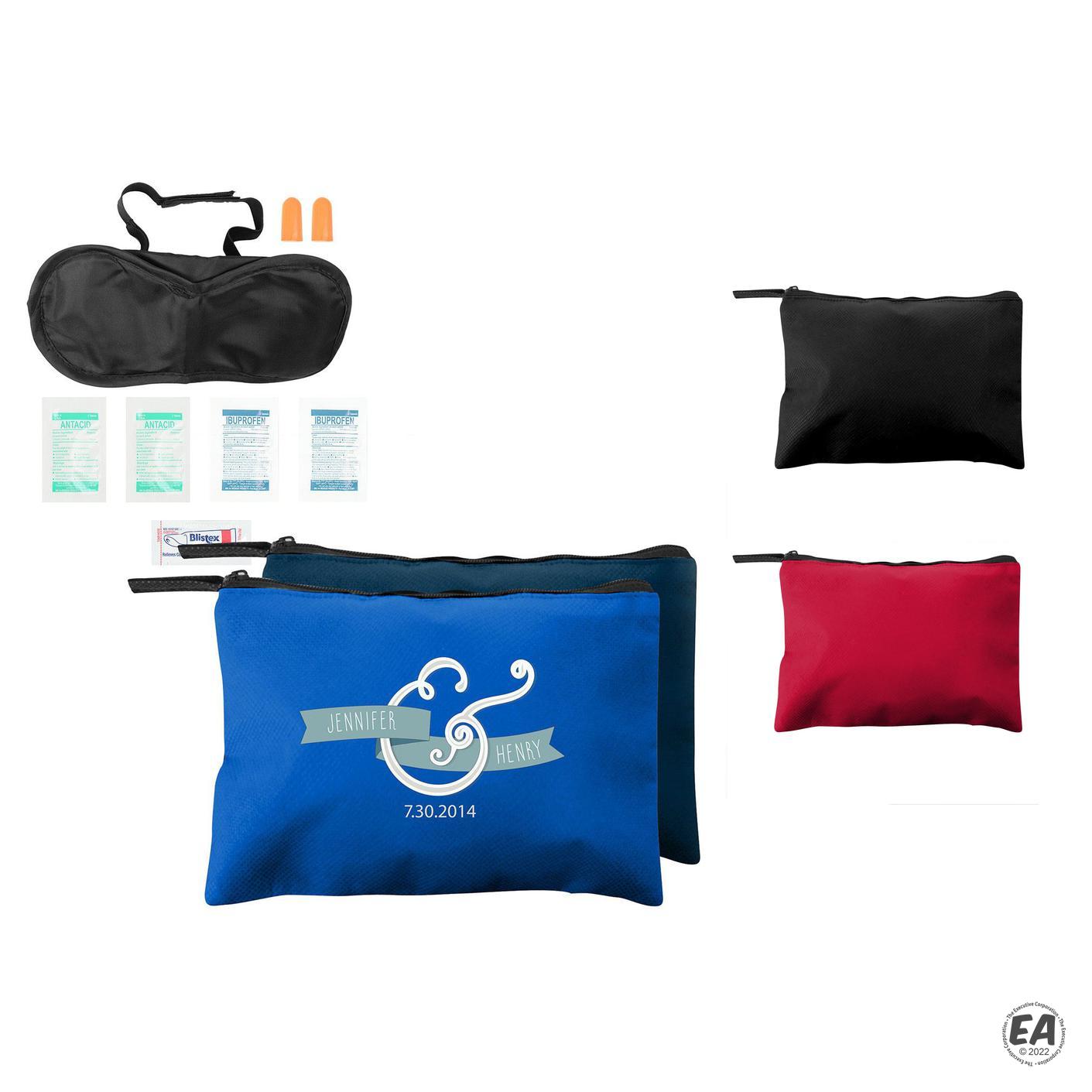 Customized Hangover / Sleep Travel Kit | Promotional First Aid Kits ...