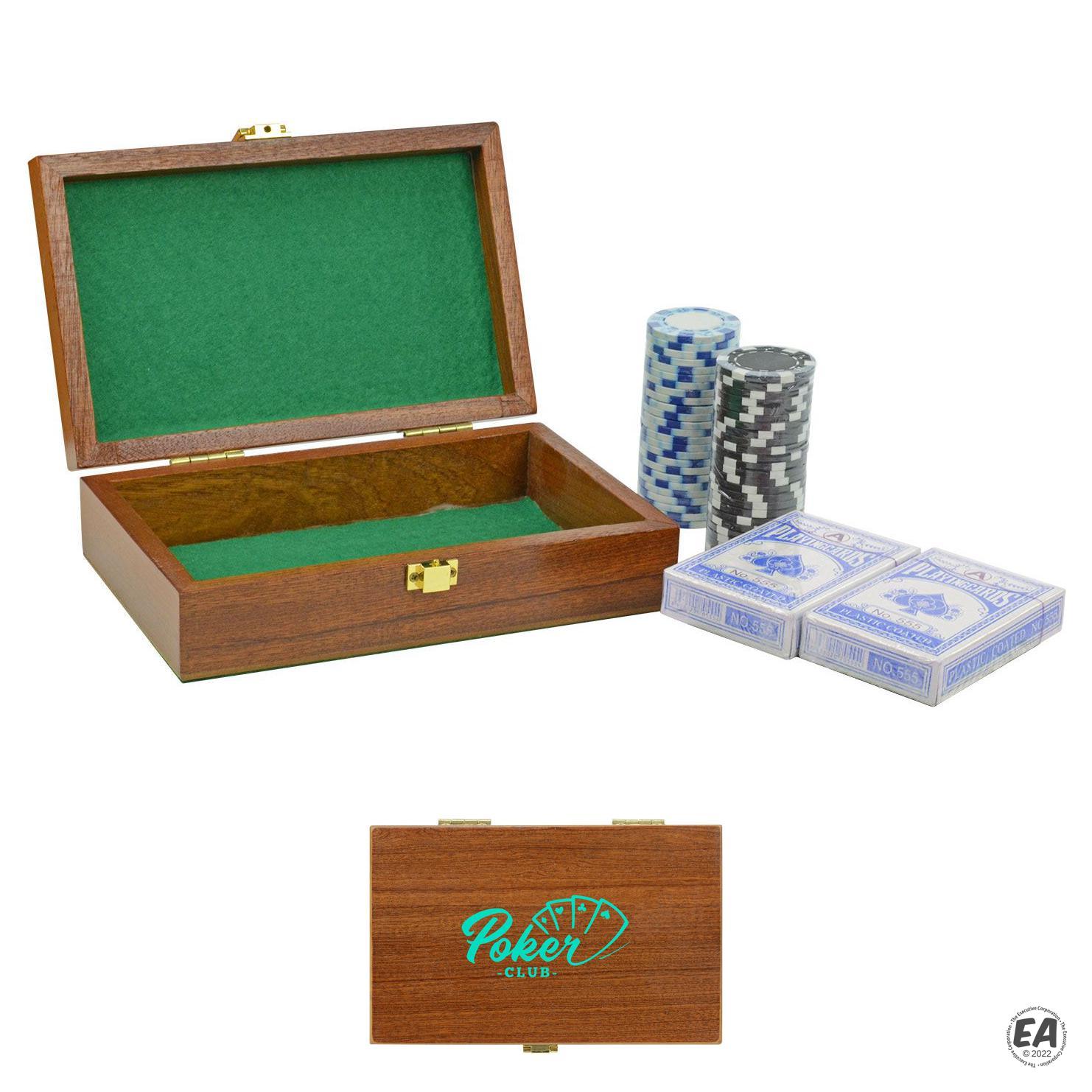 Promotional Fun On The Go Games - Poker Chip Box | Customized Executive ...