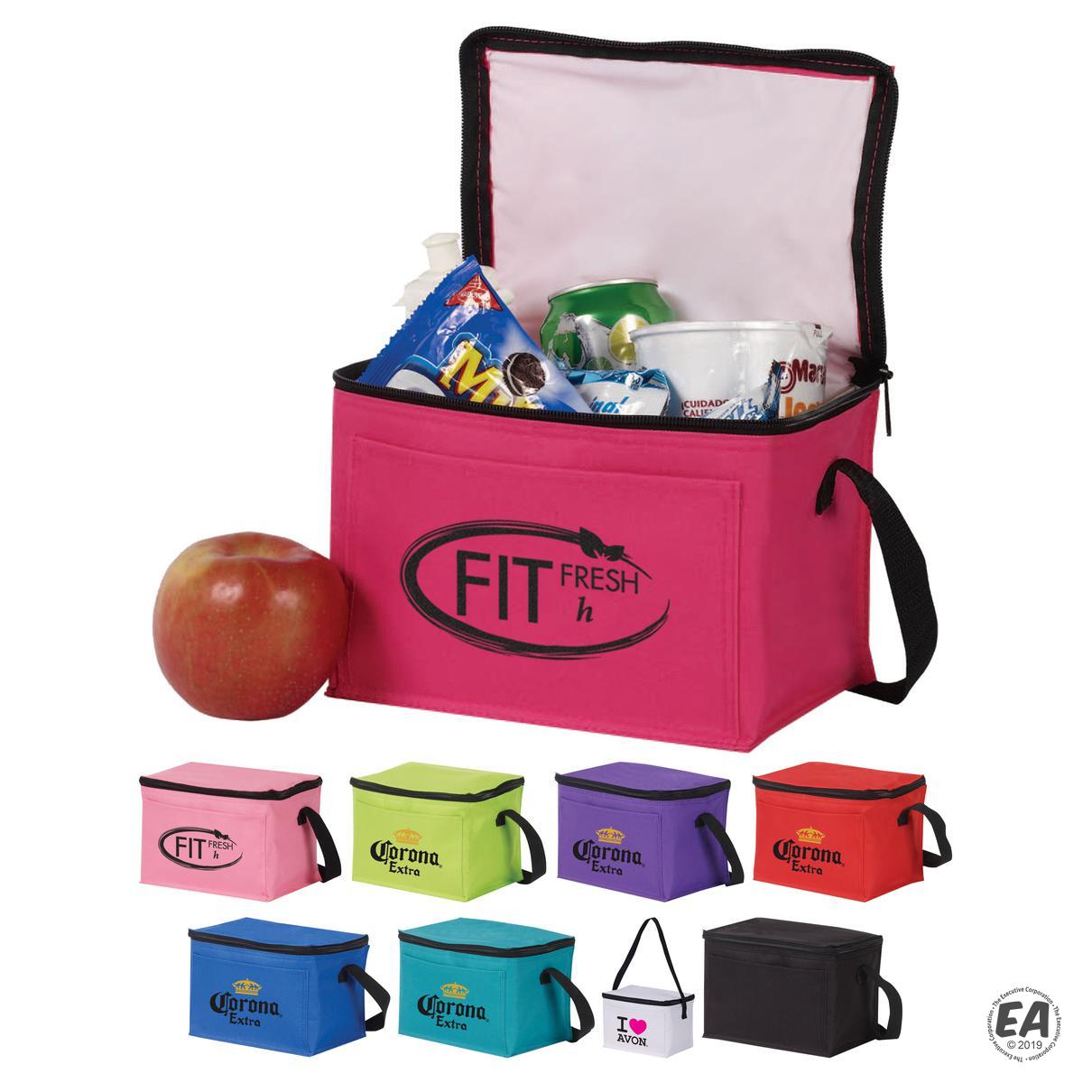 Customized Classic 6 Pack Cooler | Promotional Lunch Bags | Branded ...