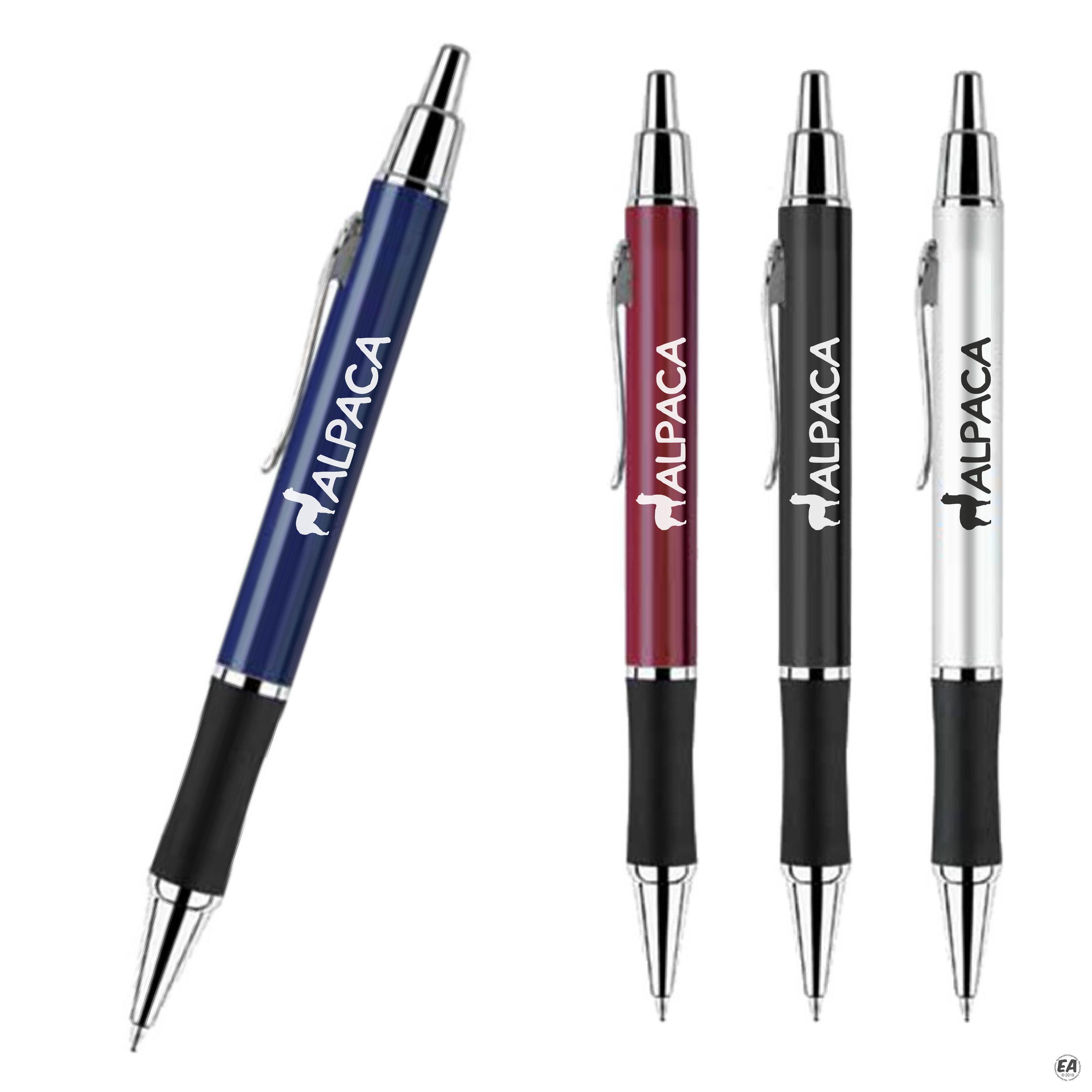 Customized Cashier Aluminum Click-Action Ballpoint Pen | Branded ...