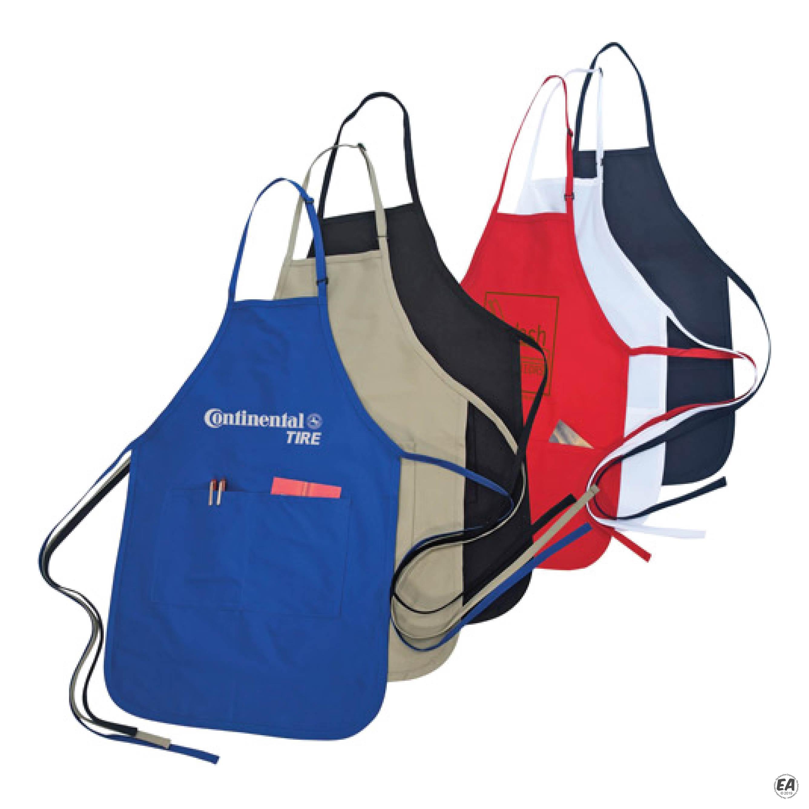 Promotional Worker Pro Poly-Cotton Adjustable Apron | Branded Aprons ...