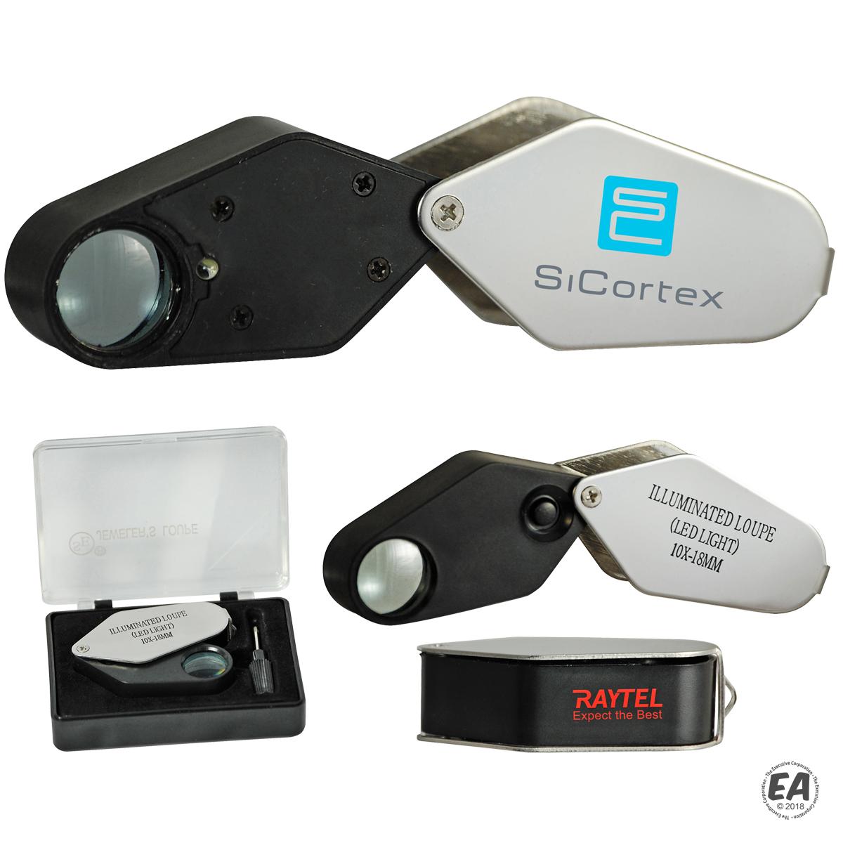 Promotional 10x Illuminated Loupe Magnifying Lens | Customized Folding ...