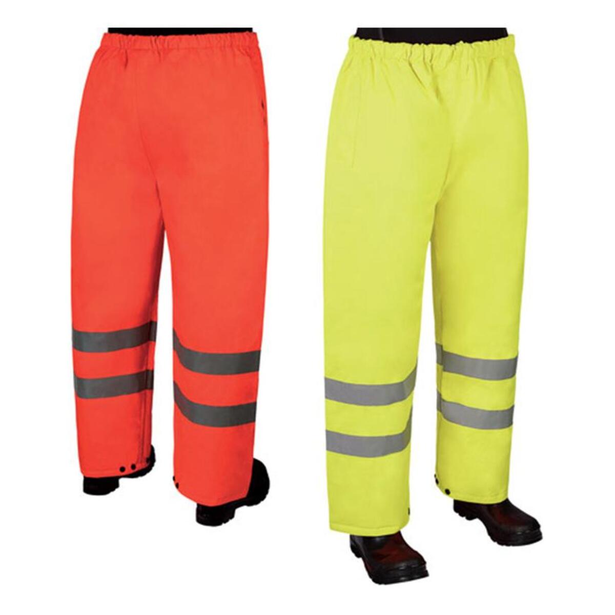 Promotional Reflective Lime Green or Orange Rain Construction Pants ...