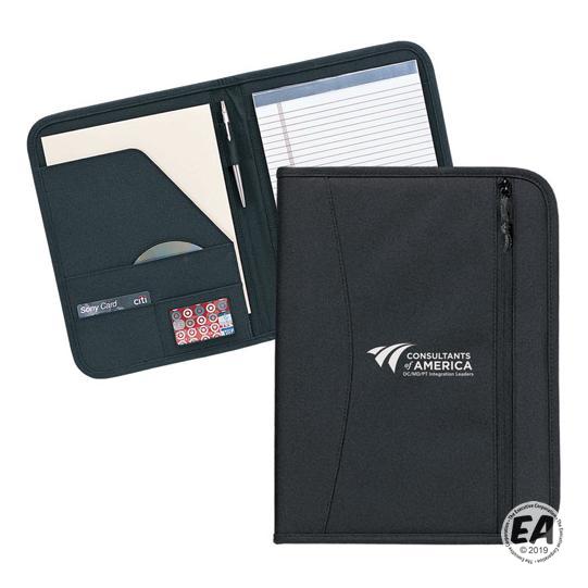 Promotional Zippered Front Pocket Portfolio | Customized Executive ...