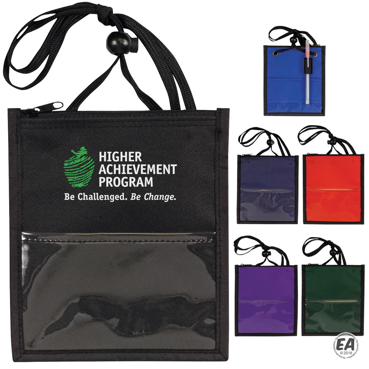 Customized Convention Neck Walletbadge Holder Promotional Name Badge Holders Branded