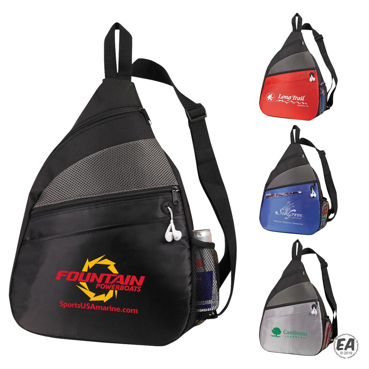 Branded Padded Sling Backpack | Promotional Sling Bags | Customized ...