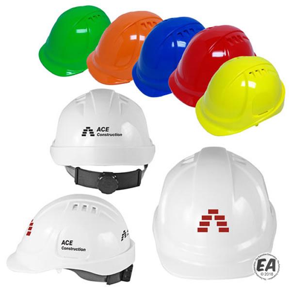 Customized 6 Point Ratchet Suspension Vented Cap Style Hard Hat ...