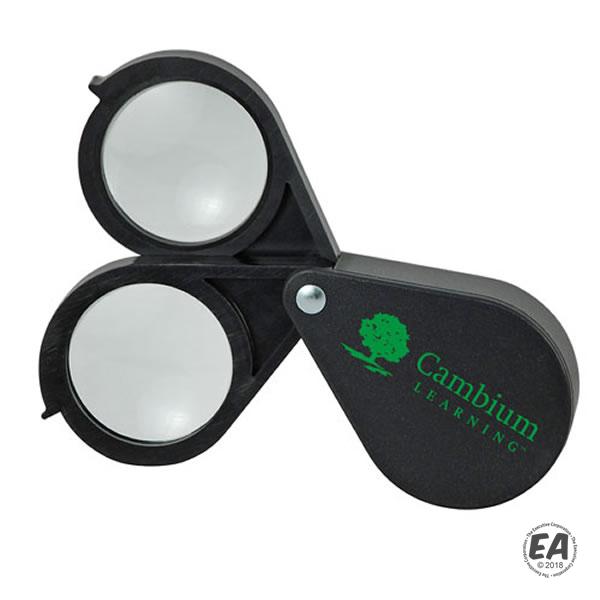 Customized 16x Double Lens Folding Magnifier | Promotional Folding ...