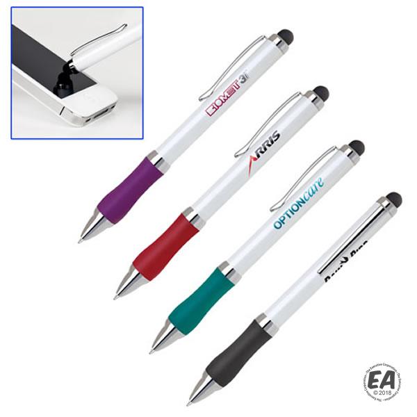 Customized Insurance Agent Soft-Touch Stylus Tip Brass Ballpoint Pen ...