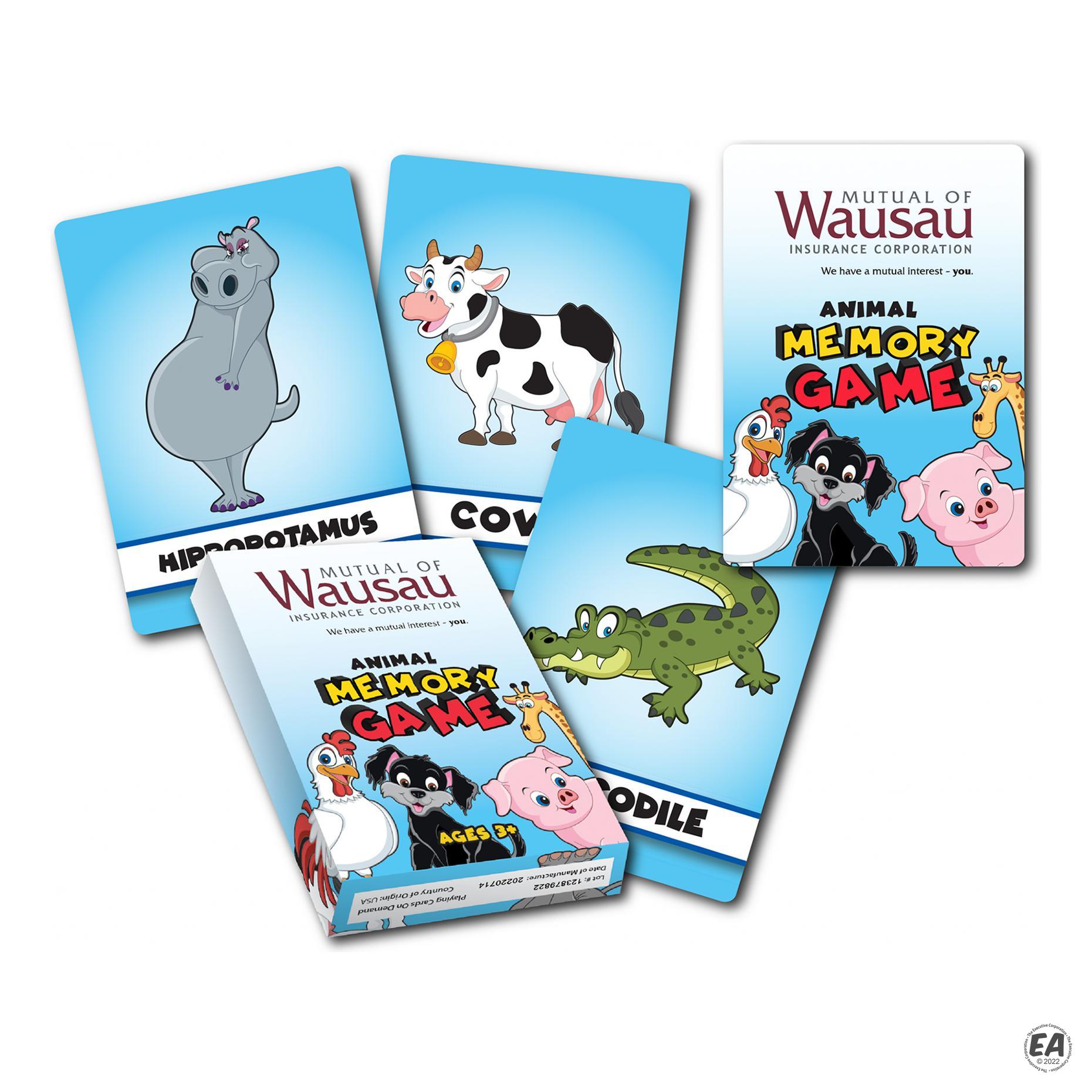 Branded Children's Animal Name Flash Cards (Ages 3+) | Customized Games ...