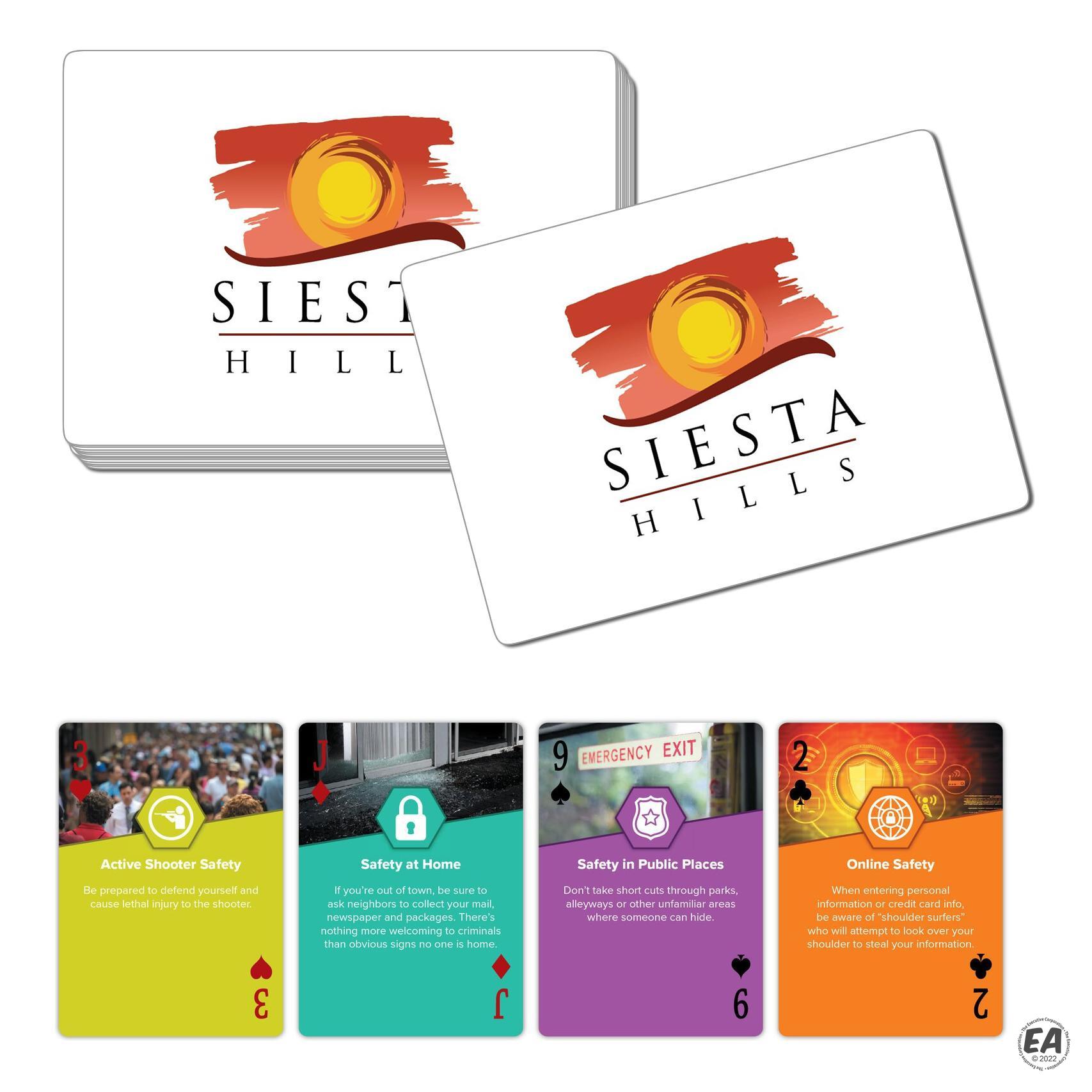 Promotional Personal Safety Awareness Theme Playing Cards | Custom ...