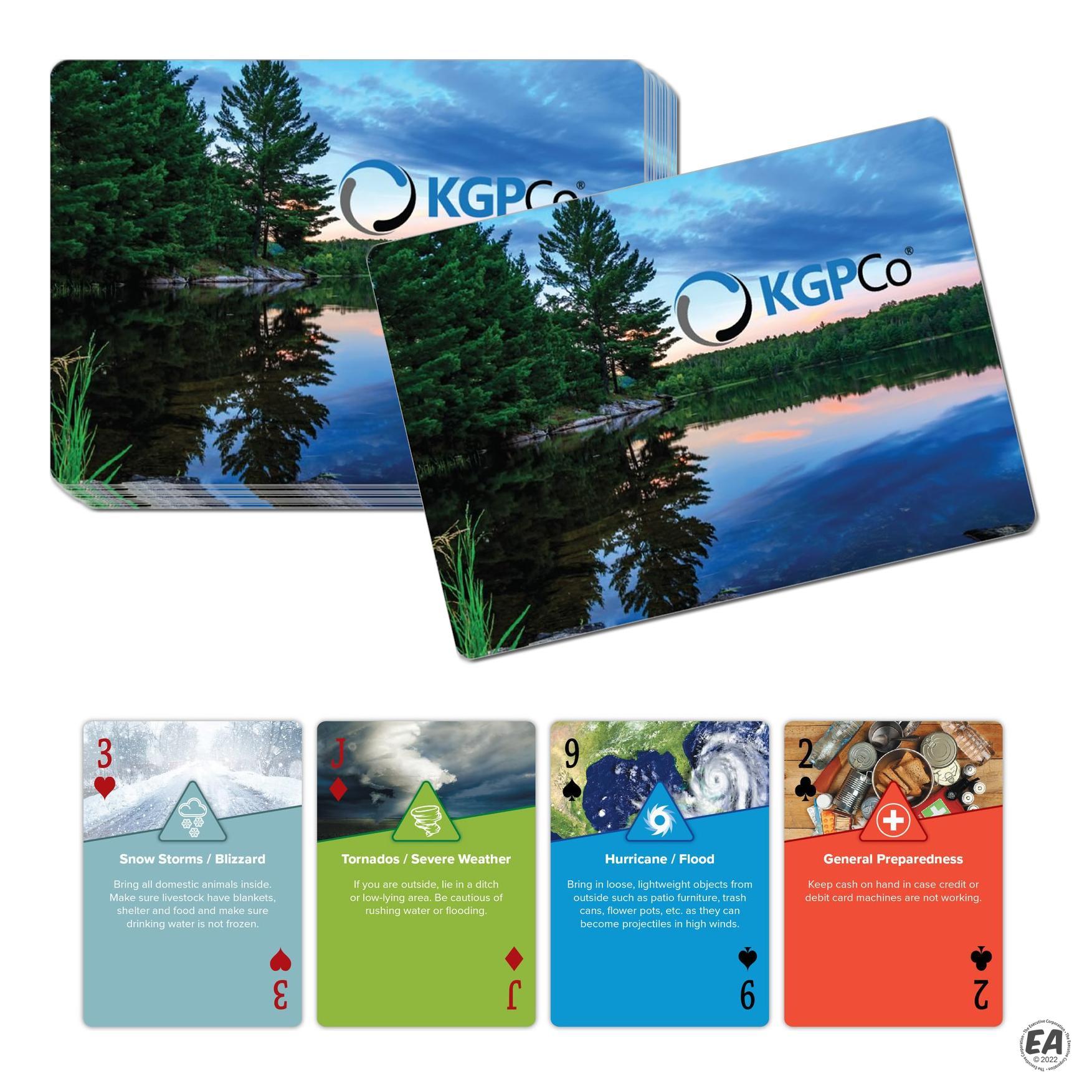 Promotional Weather Safety Awareness Theme Playing Cards | Custom Games ...