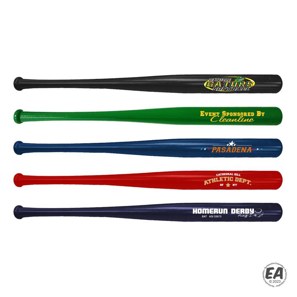 Customized 18 Mini Wooden Baseball Bat Colors | Promotional Games ...