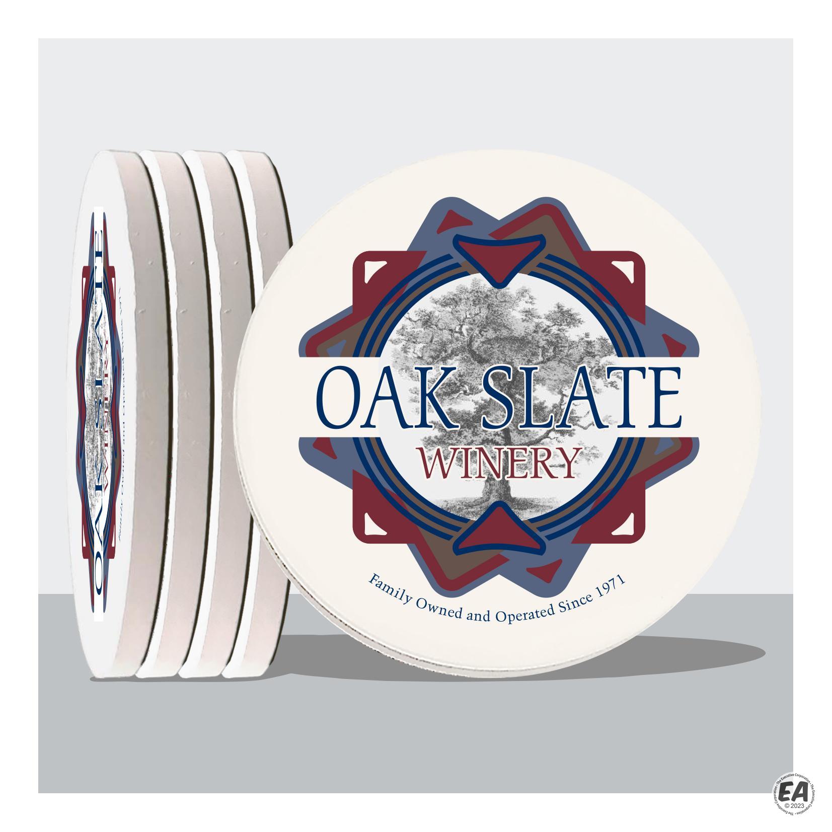 Customized Round Absorbent Stone Coasters (4-Pack) | Promotional ...