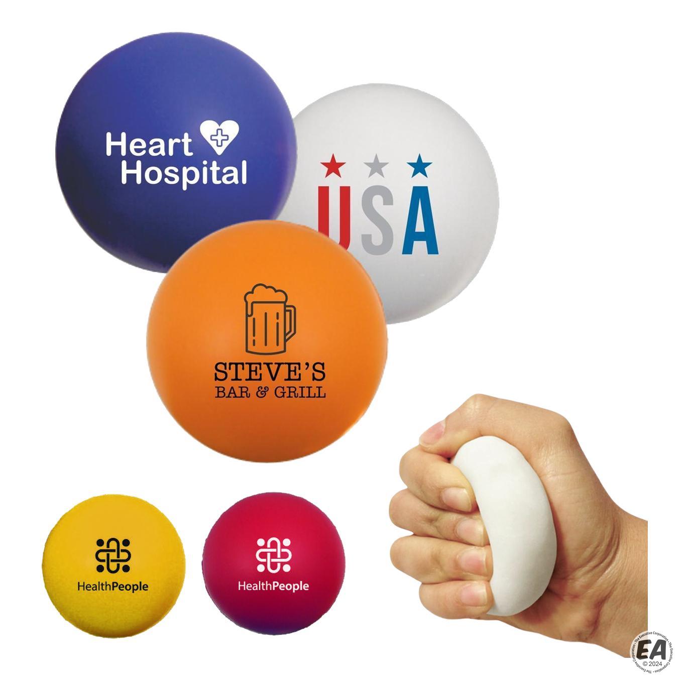 Promotional Round Ball Squishy Squeeze Memory Foam Stress Reliever ...