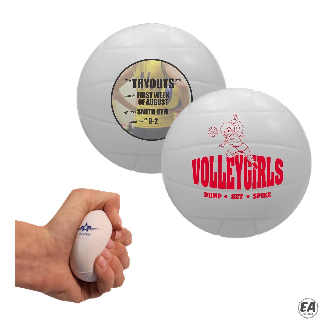 Promotional Volleyball Foam Stress Reliever | Custom Stress Relievers ...