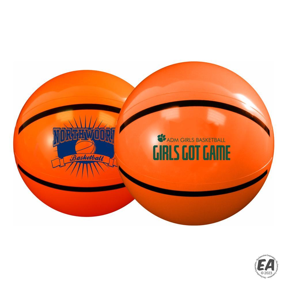 Customized Inflatable 9 Sport Beach Ball - Basketball | Promotional ...