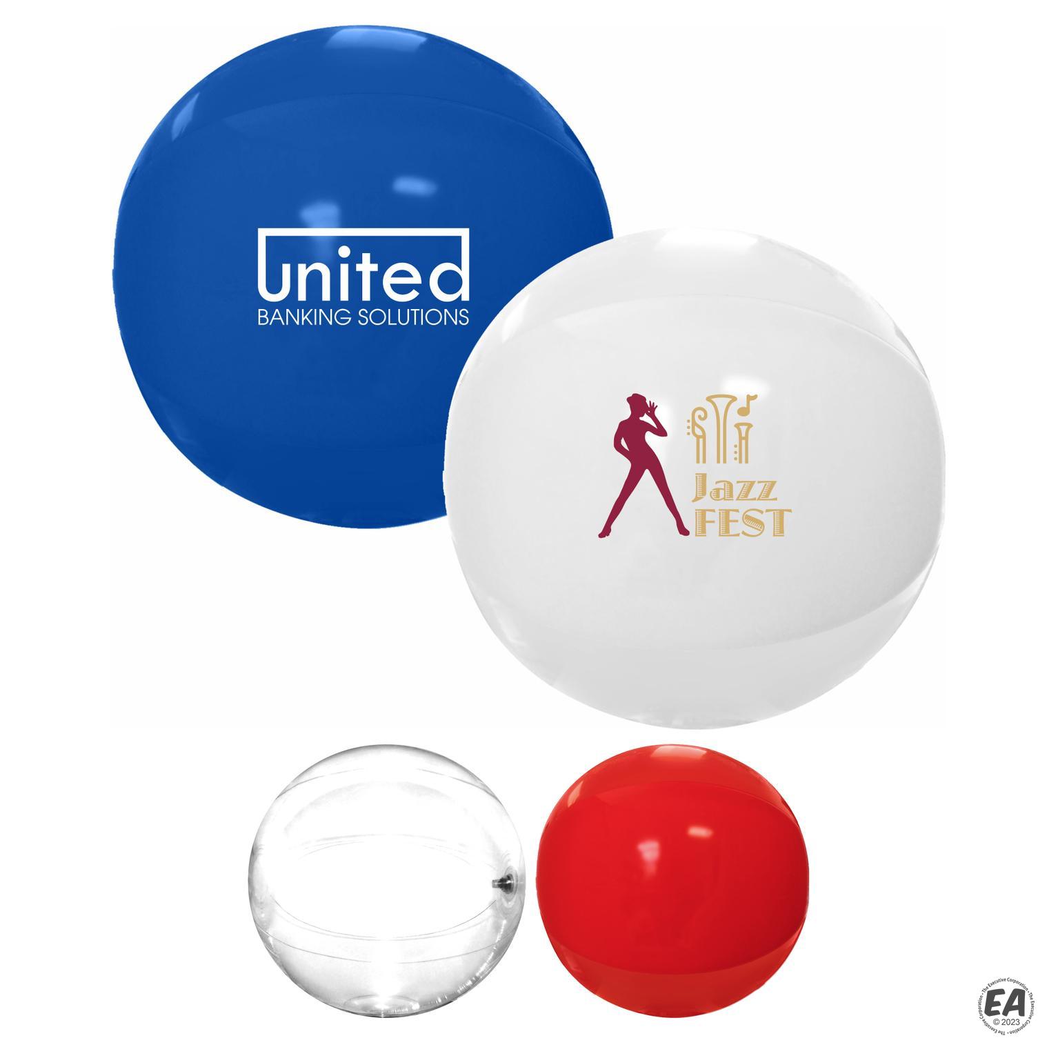 Promotional Inflatable Solid-Color 12 Beach Ball | Branded Beach Balls ...