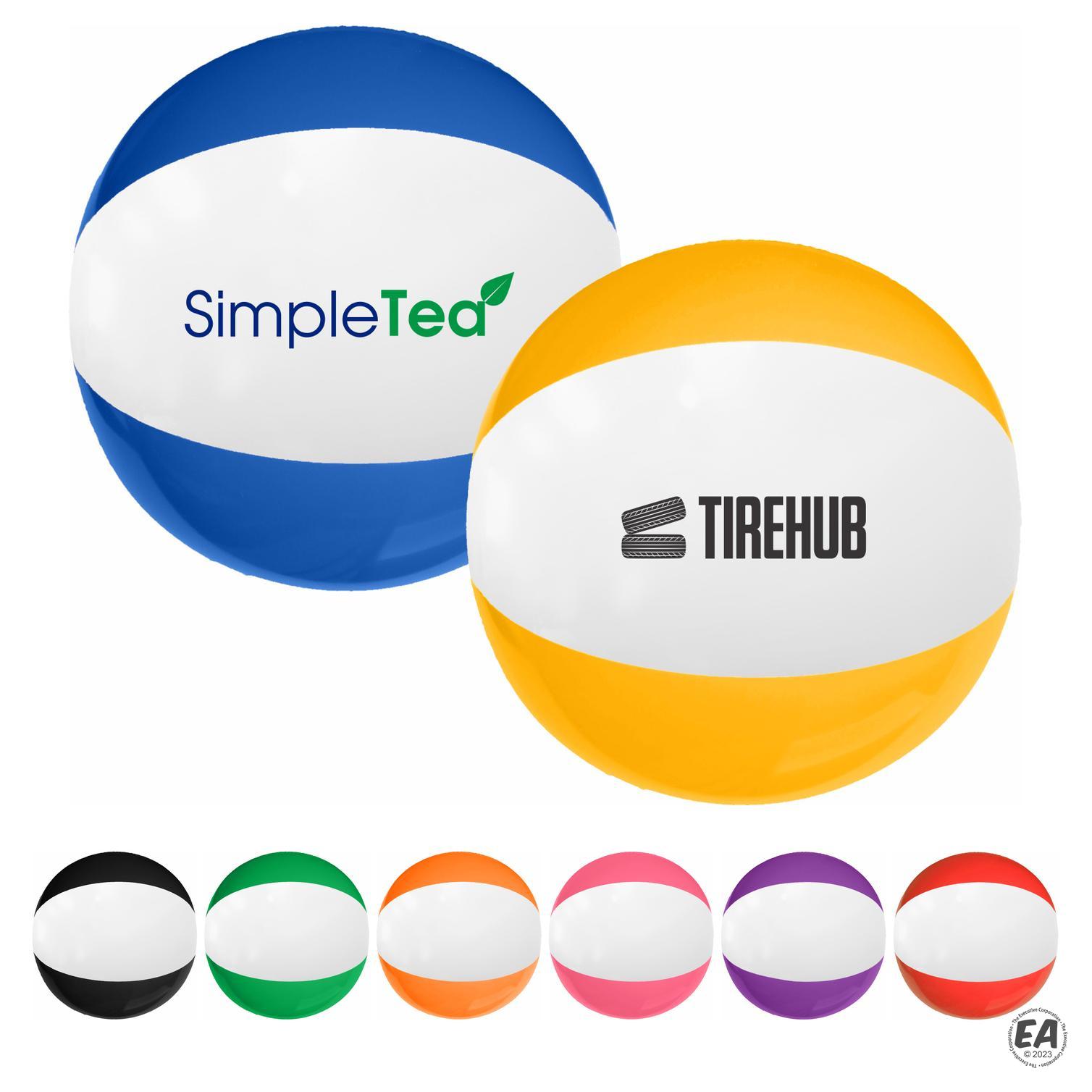 Branded Two-Toned 12 Beach Ball | Promotional Beach Balls | Customized ...