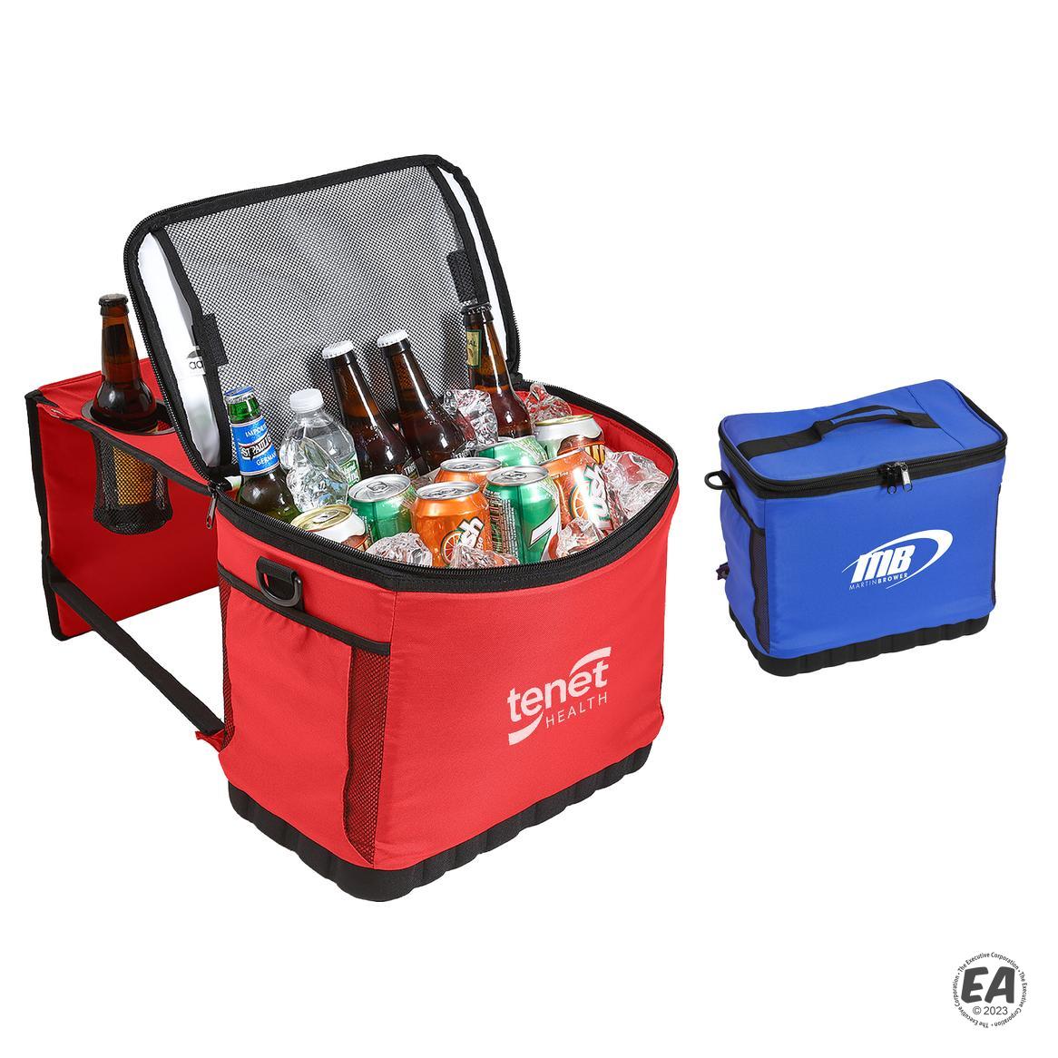 Promotional Cooler with Expandable Table (Holds 24 Cans) | Branded ...