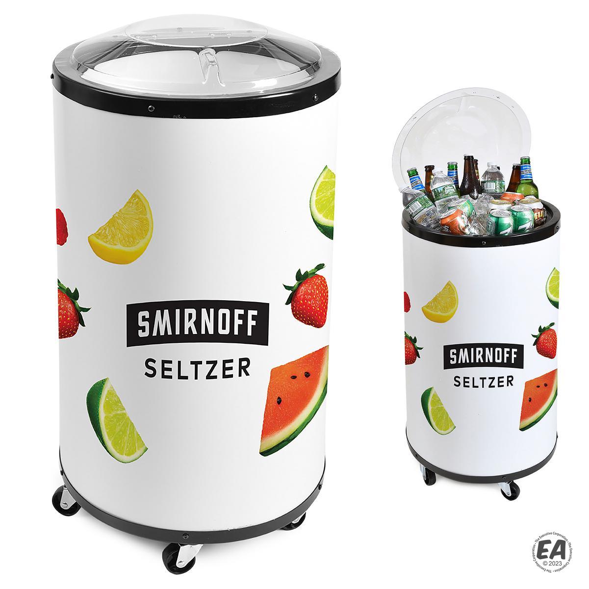 Customized Tall Rolling Party Event Cooler 65L | Promotional Cooler ...