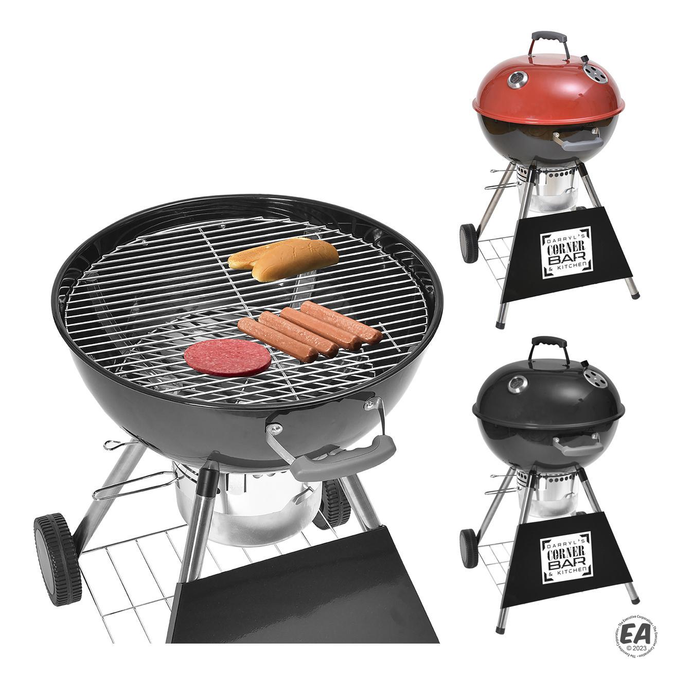 Customized Kettle Grill-red | Promotional BBQ Mini Grills | Custom ...