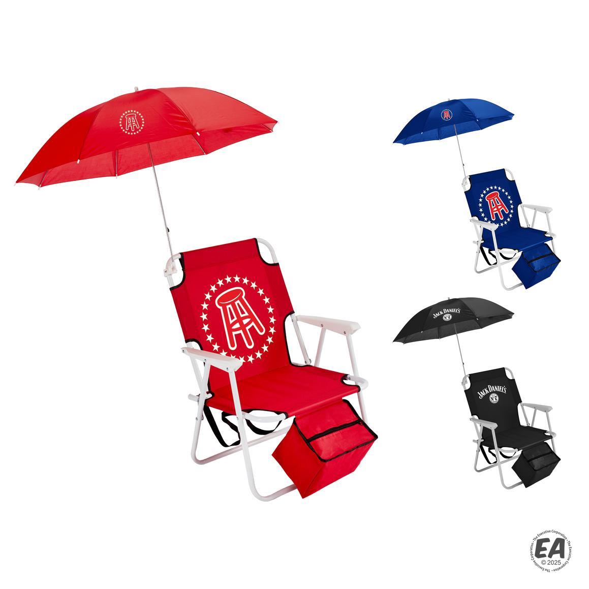 Customized Jones Beach Chair with Drink Holder | Custom Folding Chairs ...