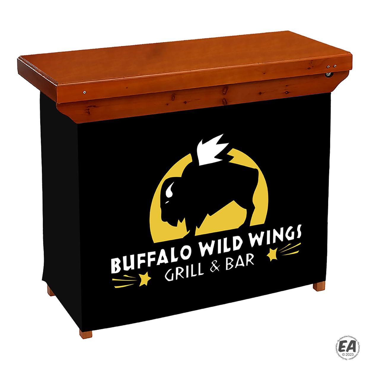 Promotional Wood Portable Bar with Case | Customized Drink Coolers ...